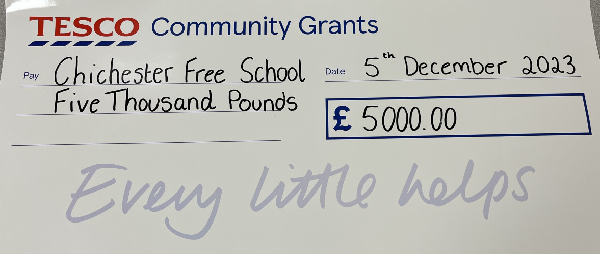 Thank you Tesco! | Chichester Free School